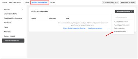 Airtable Integration With Fluent Forms Wp Manage Ninja