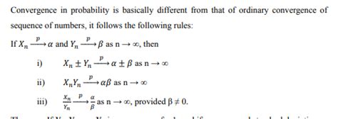 Solved Prove That Convergence In Probability Is Basically