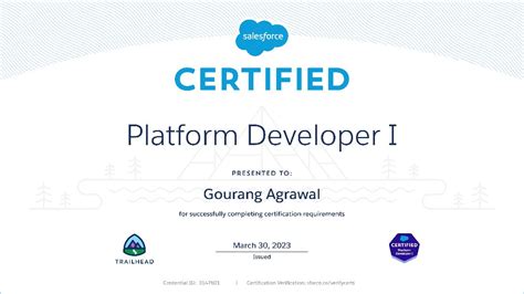 Gourang Agrawal On Linkedin Salesforcecertified Pd1
