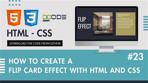 Amazing Html And Css Trick How To Make A Flip Card On Hover Css