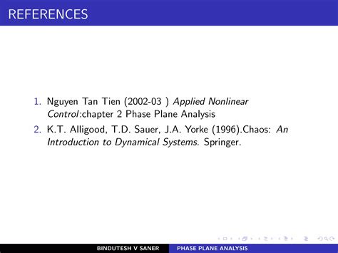 Phase Plane Analysis Nonlinear Stability Analysis PDF Physics Science