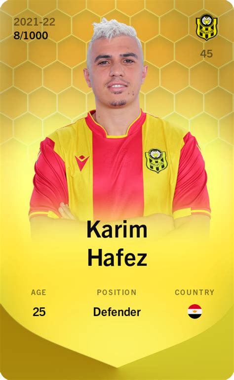 Karim Hafez 2021 22 • Limited 8 1000の取引価格推移・相場情報 Sorare ソラーレ ブロック
