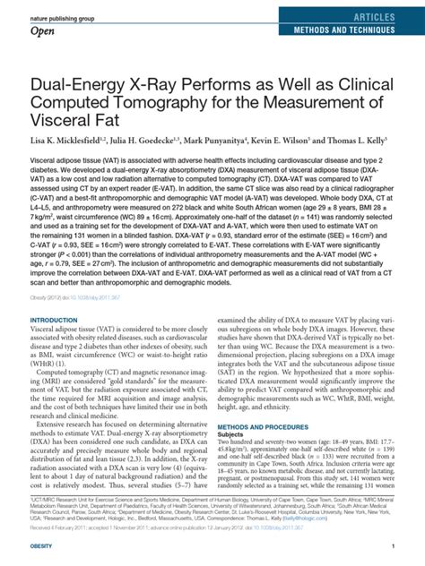 Dual Energy X Ray Performs As Well As Clinical Computed Tomography For The Measurement Of