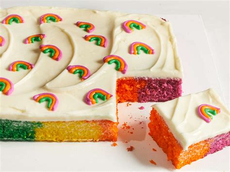 Rainbow Sheet Cake Recipe