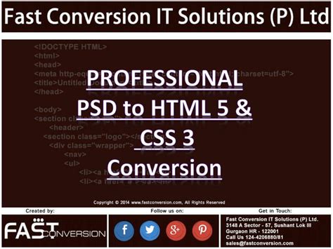 PPT PSD To HTML 5 CSS 3 Conversion Services PowerPoint Presentation Free Download ID 7166731