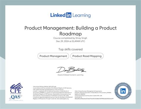 shrey singh on linkedin certificate of completion