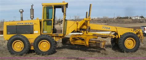 1984 John Deere 770a Motor Grader In Cimmarron Ks Item 3142 Sold
