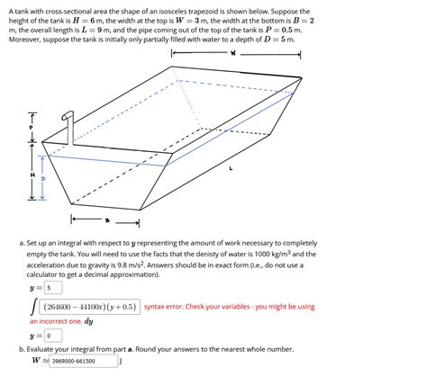 Solved A Tank With Cross Sectional Area The Shape Of An