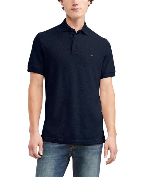 Tommy Hilfiger Mens Polo Shirt Classic Fit Navy Medium