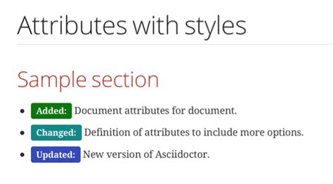 Awesome Asciidoctor Document Attributes With Styling Messages From Mrhaki
