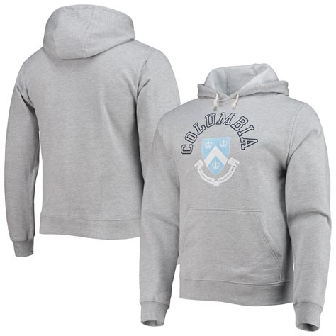 Mens League Collegiate Wear Heathered Gray Columbia University Seal