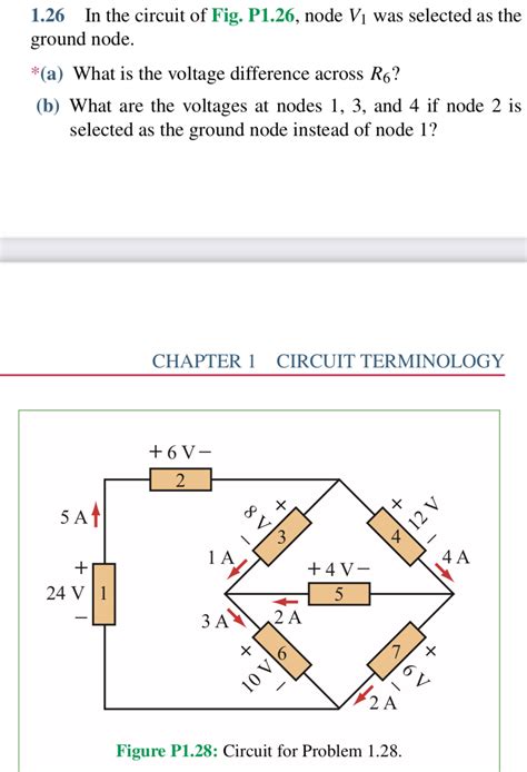[solved] 1 25 In The Circuit Of Fig P1 25 Node V1 Was Selected As The Course Hero
