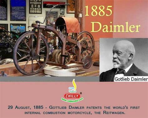 29 August 1885 Gottlieb Daimler Patent The Worlds First Internal Combustion Motorcycle The