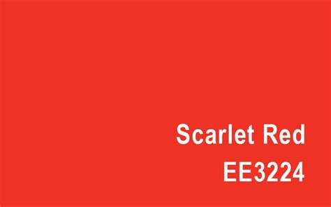 Scarlet Red Color Ee3224 Lemon Paper Lab