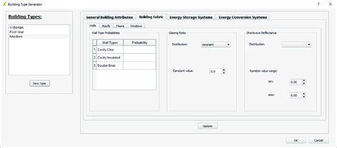 The Graphical User Interface Developed For The Building Type Generator