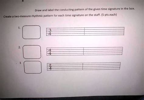 Solved Draw And Label The Conducting Pattern Of The Given Time