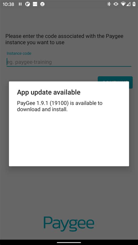 Why Is The App Center Dialog In My Android App Not Showing Download