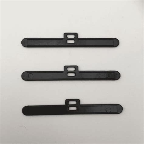 Vertical Blind 89mm 3 5 Black Double Holed Hangers