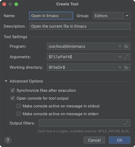 External Tools PyCharm Documentation