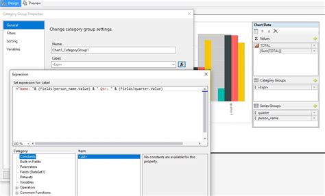 Reporting Services Is It Possible To Rotate The Label On An Outer Group On The X Axis Of An