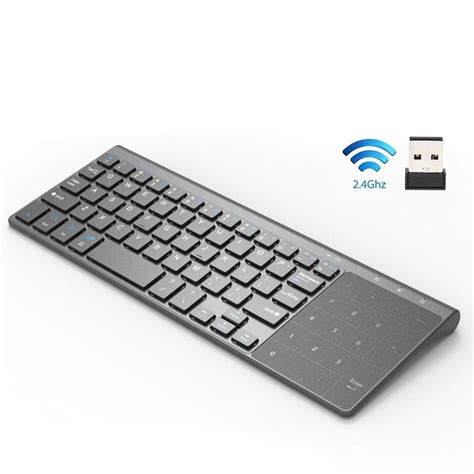 Wireless Keyboard With Touchpad Wisfox 2 4g Slim Grandado