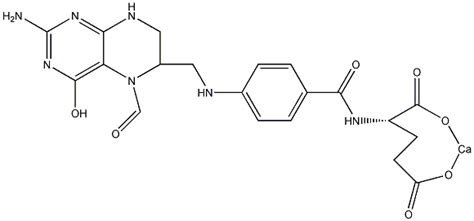 亚叶酸钙 Folinic Acid Calcium Salt 1492 18 8 参数，分子结构式，图谱信息 物竞化学品数据库 专业、全面的化学品基础数据库