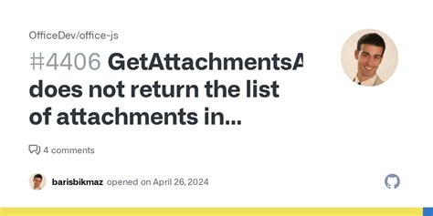 Getattachmentsasync Does Not Return The List Of Attachments In Outlook Online · Issue 4406