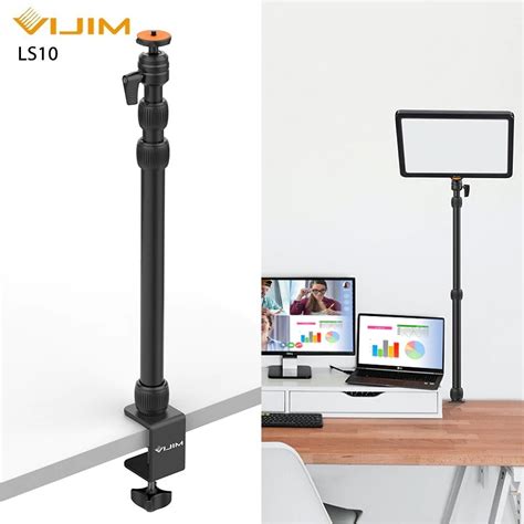Ulanzi Vijim Ls10 360 Desk Table Clamp Selfie Stick Camera Light Mount