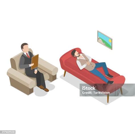 심리 치료 세션 장면의 3d 아이소 메트릭 평면 벡터 세트 항목 1 등측투영법에 대한 스톡 벡터 아트 및 기타 이미지 등측투영법 디자인 만화 Istock