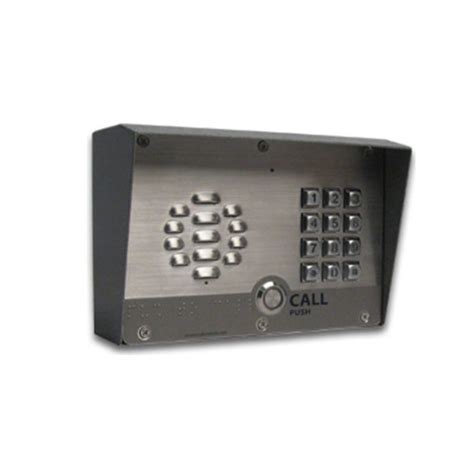 VoIP Intercom Access Controller With Keypad PoE Powered With IP Rated Steel Case Tech Cart