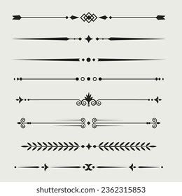 Text Divider Ornament Bundle Design Element Stock Vector Royalty Free 2362315853 Shutterstock