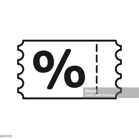백분율 컷 가격 쇼핑 바우처 개요 아이콘 할인 티켓 격리 된 검은 색 기호 간단한 판매 가격 쿠폰의 벡터 일러스트 레이 션 가격에 대한 스톡 벡터 아트 및 기타 이미지