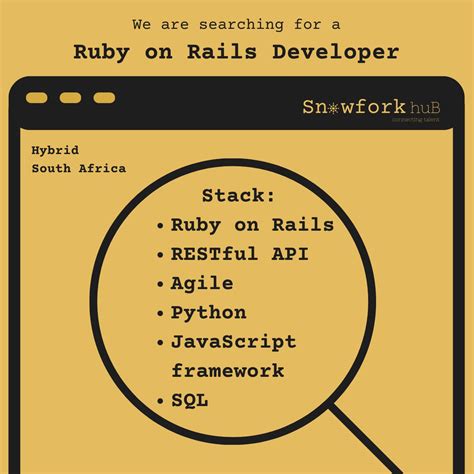 Snowfork Hub On Linkedin Rubyonrails Restfulapi Agile Sql