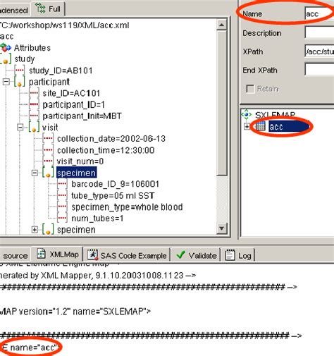 renaming the table to acc using the properties tab of the xml map pane download scientific diagram