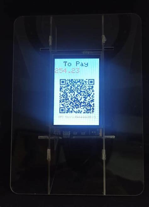 WiFi QR Code Display With Transparent Acrylic Stand Bonrix Embedded Innovations Pioneering The