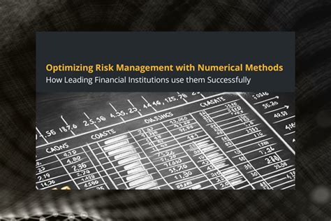 Unrısk How Financial Institutions Manage Numerical Methods