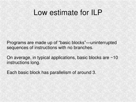 Ppt Limits Of Instruction Level Parallelism Powerpoint Presentation Free Download Id6730073