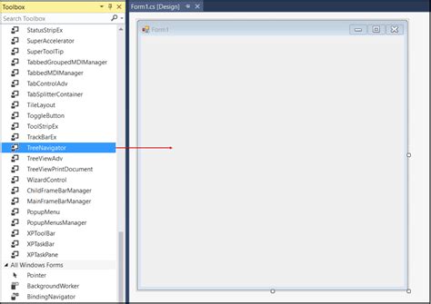 getting started with windows forms tree navigator syncfusion