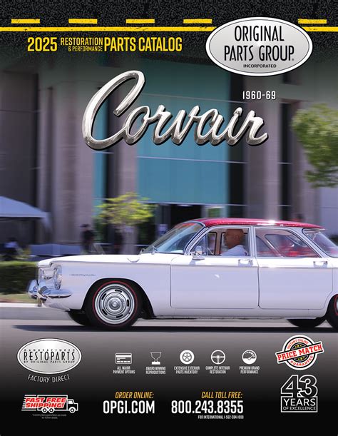 Opgis 1960 69 Corvair And 61 65 Forward Control Restoration Parts