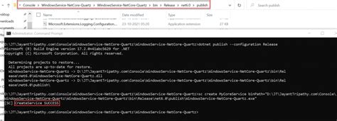 Create Windows Servicebackground Jobs In Net Core Jayant Tripathy