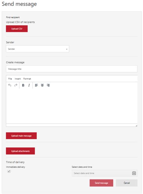 How To Send Message Via Csv File Batch Digital Postbox Platform