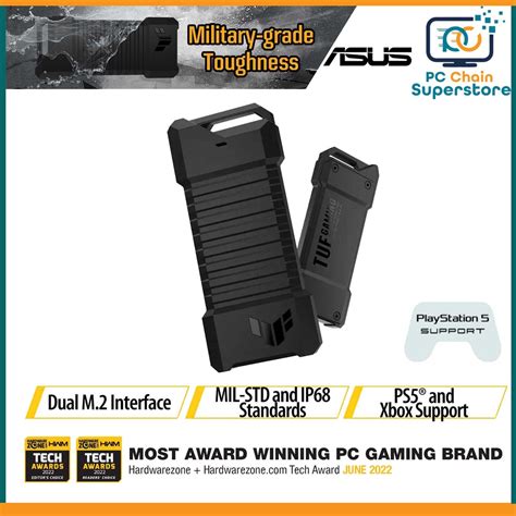 Asus Tuf Gaming A Usb C Gen M Ssd Enclosure Ip Water And Dust Resistance Nvme
