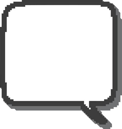 Pixel Speech Bubble For Game Design And Chart Retro Chat Box For Dialog Comment And Messages