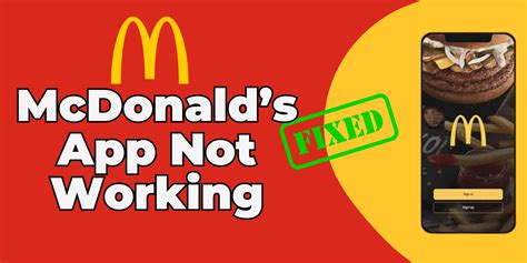 McDonalds App Not Working Heres How To Fix