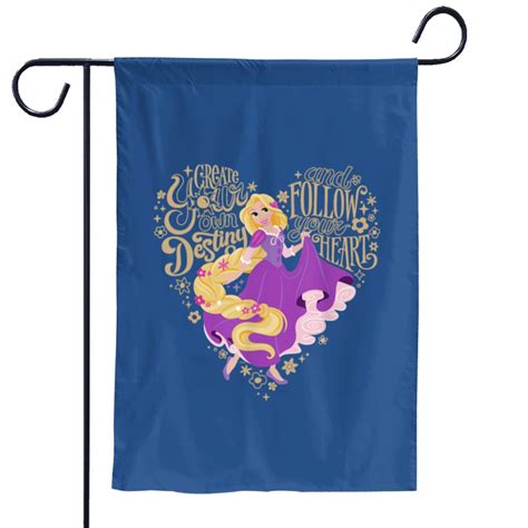 Disney Princess Rapunzel Follow Your Heart Garden Flags Sold By Ceramic