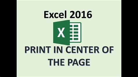 Excel 2016 Center Worksheet How To Vertically And Horizontally Print Sheet In Middle Of The