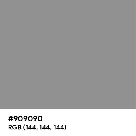 Moon Gray Color Hex Code Is 909090