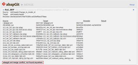 Getting Message Nothing To Merge · Issue 917 · Abapgitabapgit · Github