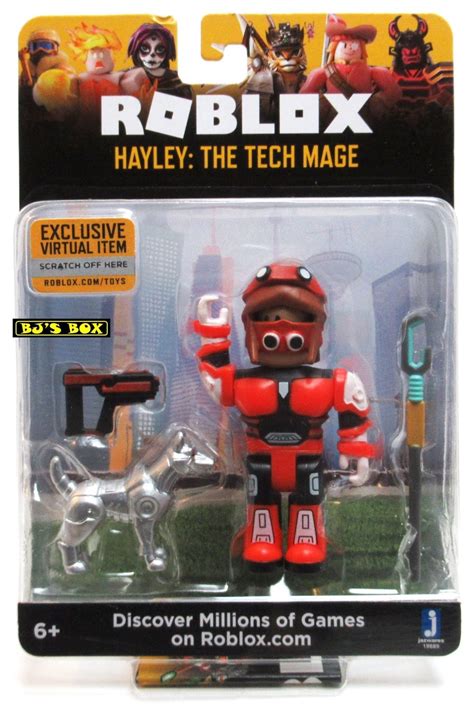 Roblox Game Hayley Tech Mage Action Figure With Exclusive Virtual Code