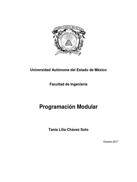 Programación Modular Pdf Programa De Computadora Programación